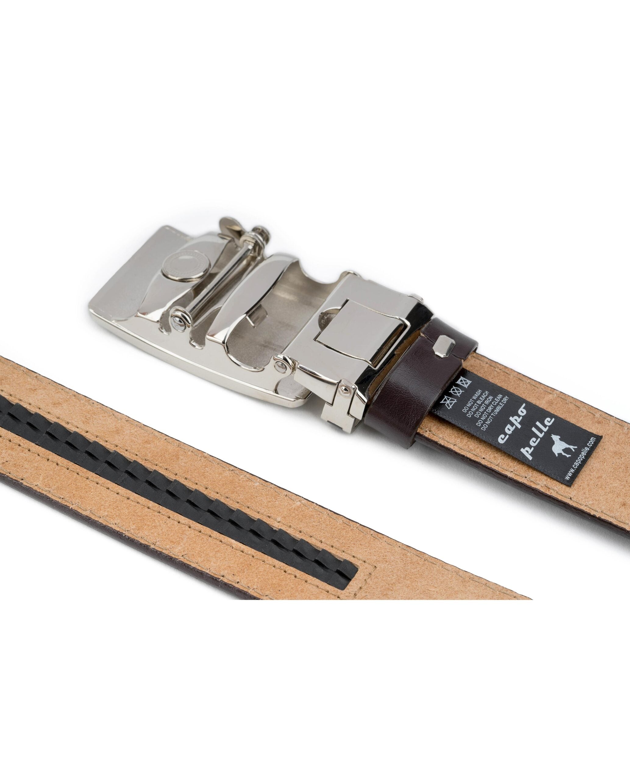 Buy Men's Ratchet Belt in Brown Leather | Capo Pelle | Free Shipping