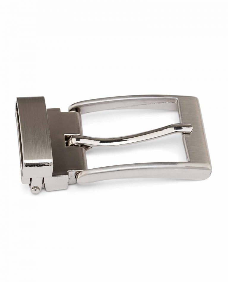 Buy Small Belt Buckle 30 mm - Silver nickel - LeatheBeltsOnline.com