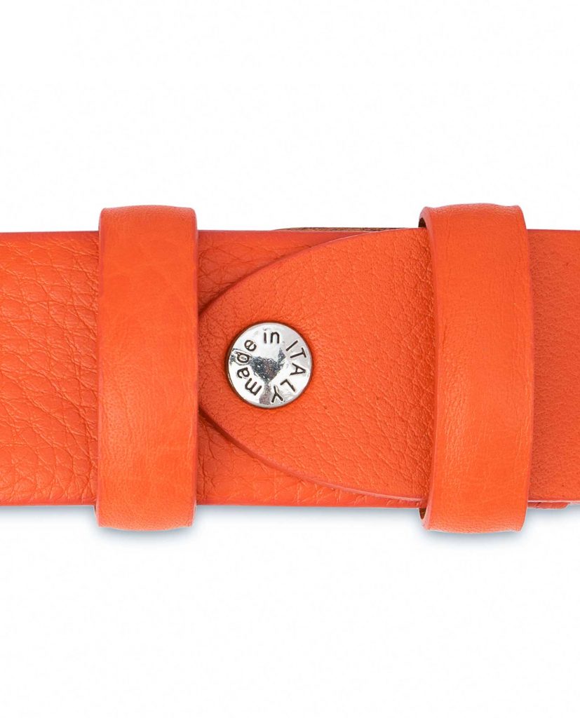 Buy Orange Leather Belt | Soft and Luxury | LeatherBeltsOnline.com