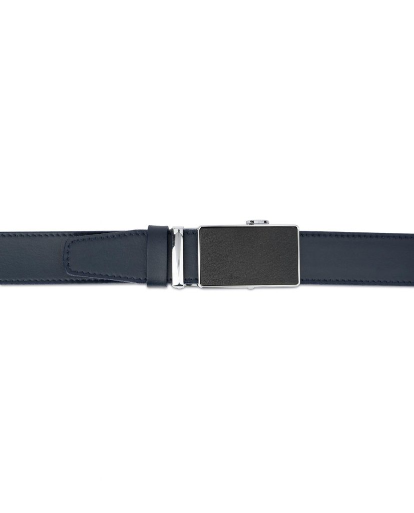 Buy Blue Mens Click Belt with Slide Buckle | LeatherBeltsOnline.com