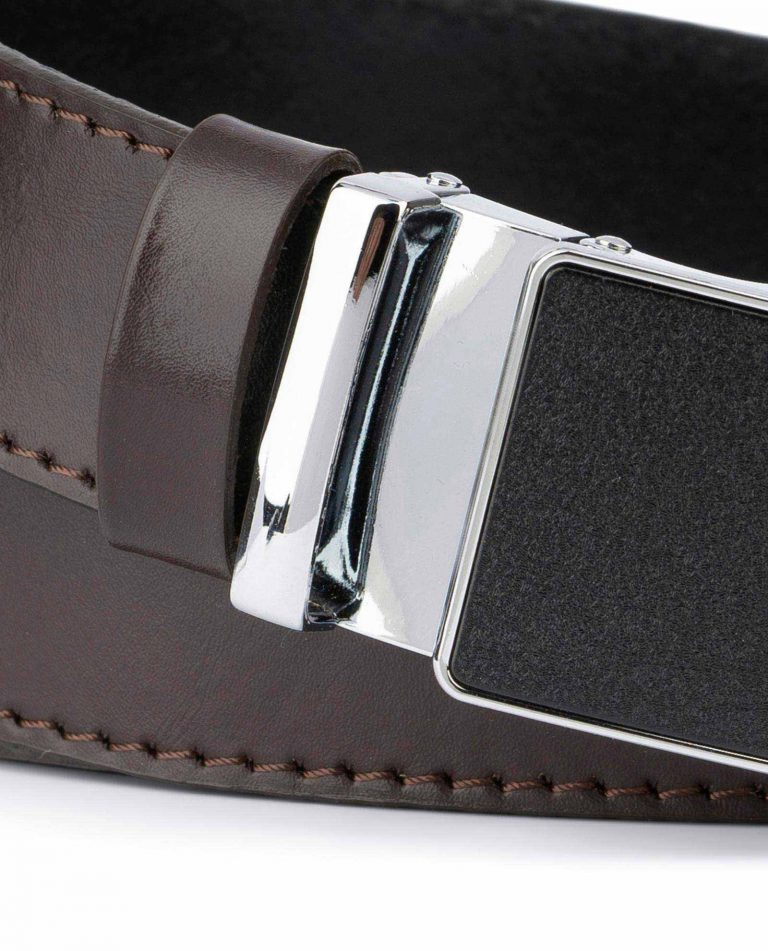 Buy Dark Brown Comfort Click Belt for Men | LeatherBeltsOnline.com