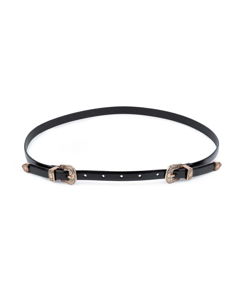 Buy Double Buckle Girls Western Belt | Capo Pelle