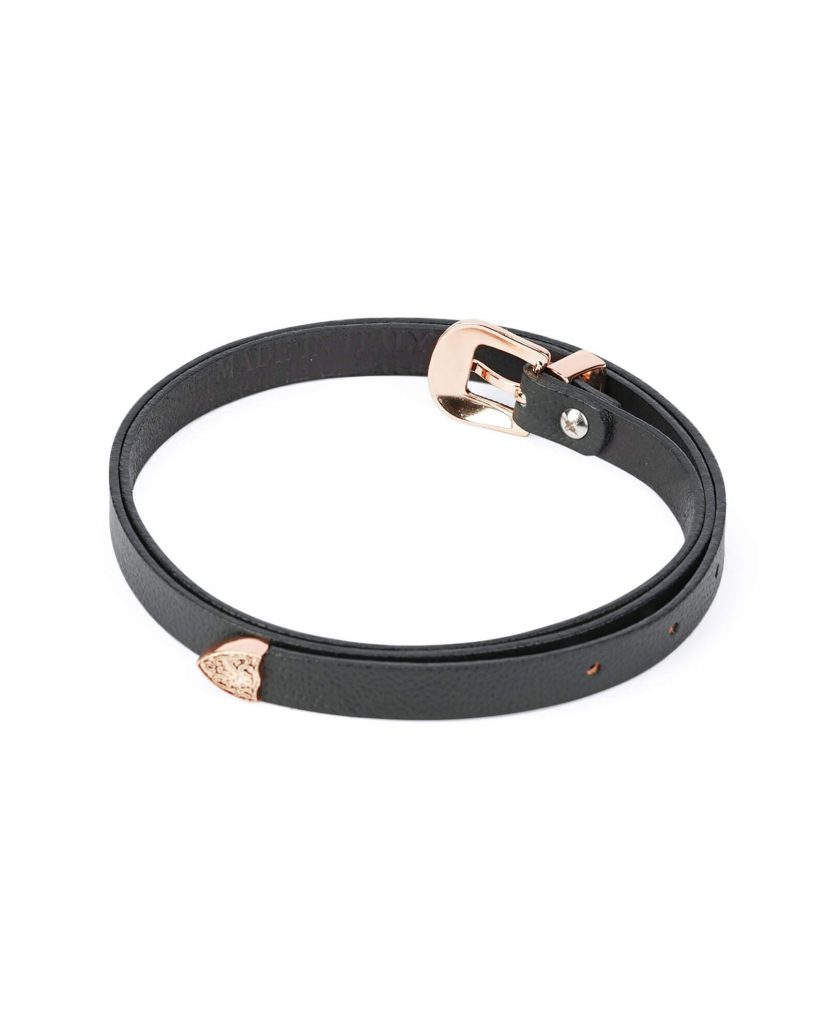 Buy Girls Western Belt | Rose Gold Buckle | Capo Pelle