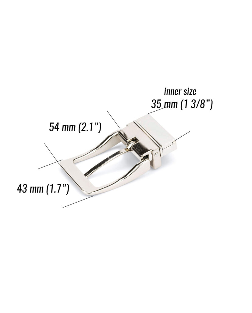 Buy Replacement Reversible Belt Buckle | 35 Silver Nickel | Capo Pelle