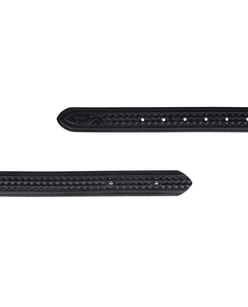 Buy Tooled Full Grain Leather Belt Without Buckle | LeatherBeltsOnline