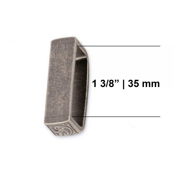 Buy Silver Metal Belt Loop 1 3/8 Inch | LeatherBeltsOnline.com