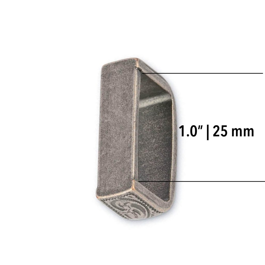Buy Silver Metal Belt Loop 1 Inch | LeatherBeltsOnline.com