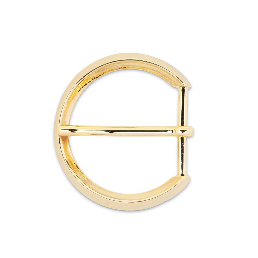 Buy Womens Gold Round Belt Buckle | LeatherBeltsOnline.com