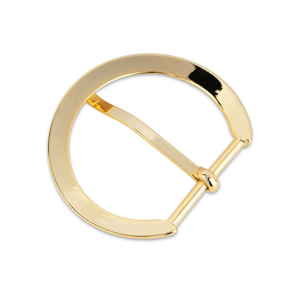 Buy Womens Gold Round Belt Buckle | LeatherBeltsOnline.com