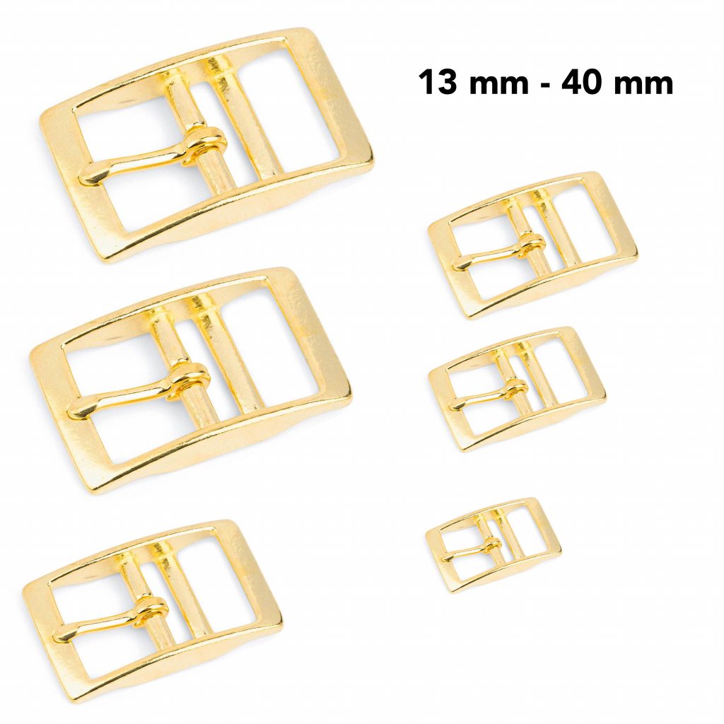 Buy Brass Center Bar Belt Buckle - All Sizes - LeatherBeltsOnline.com