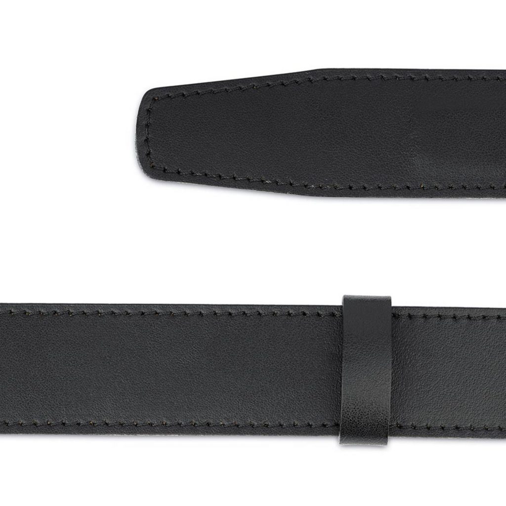 Buy Mens Black Leather Comfort Click Belt With Silver Buckle