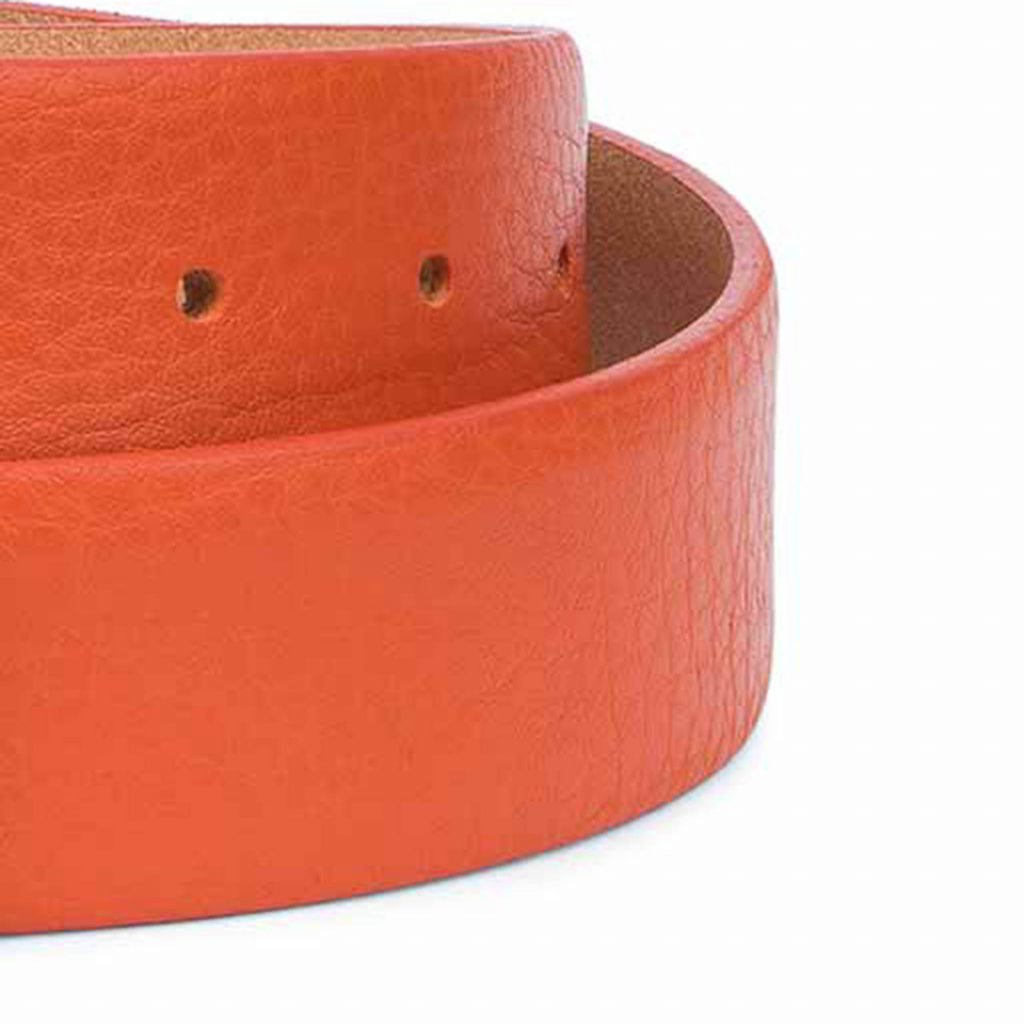 Buy Orange Exclusive Western Belt With Bling Buckle - Capo Pelle