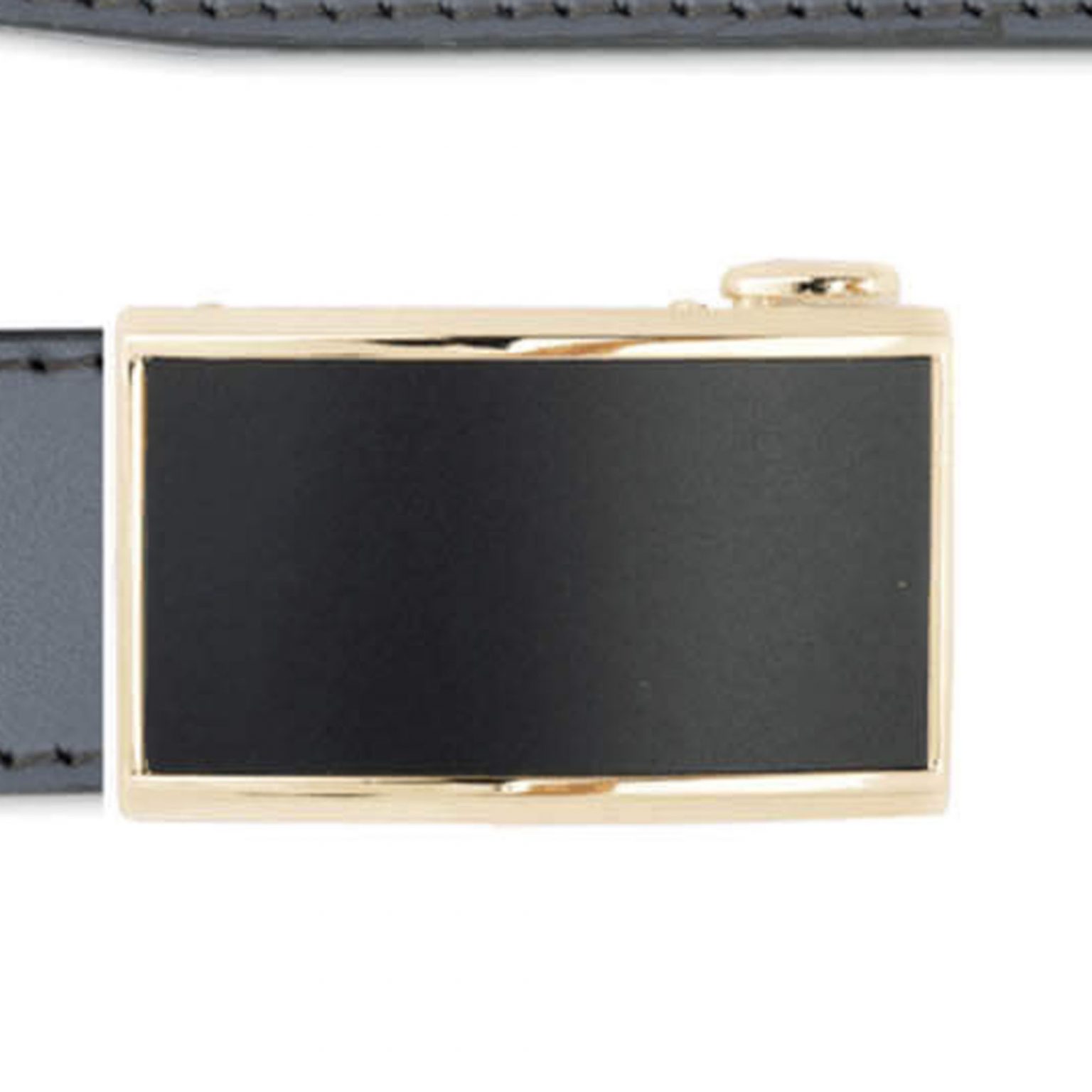 Buy Grey Mens Click Belt With Gold Buckle - Capo Pelle