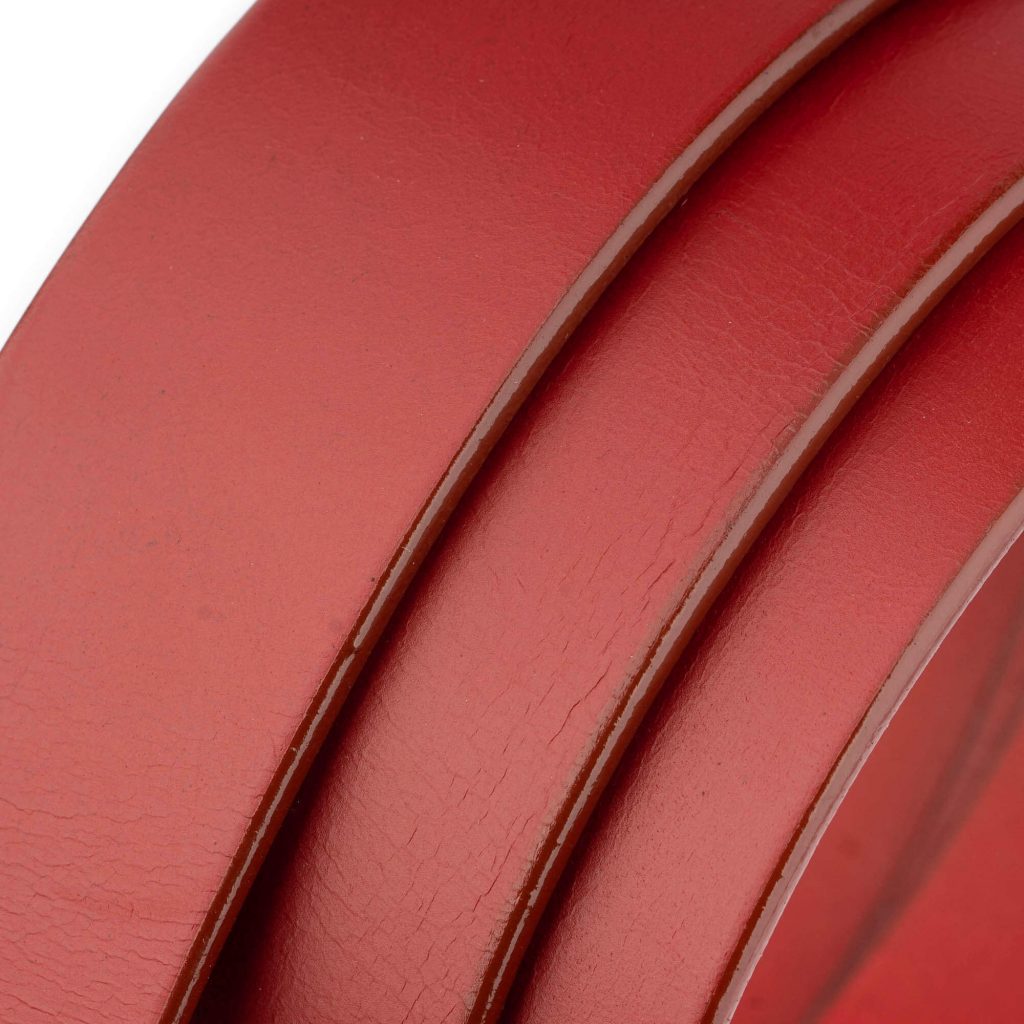 Buy Mens Red Belt For Jeans - Wide Thick Real Leather