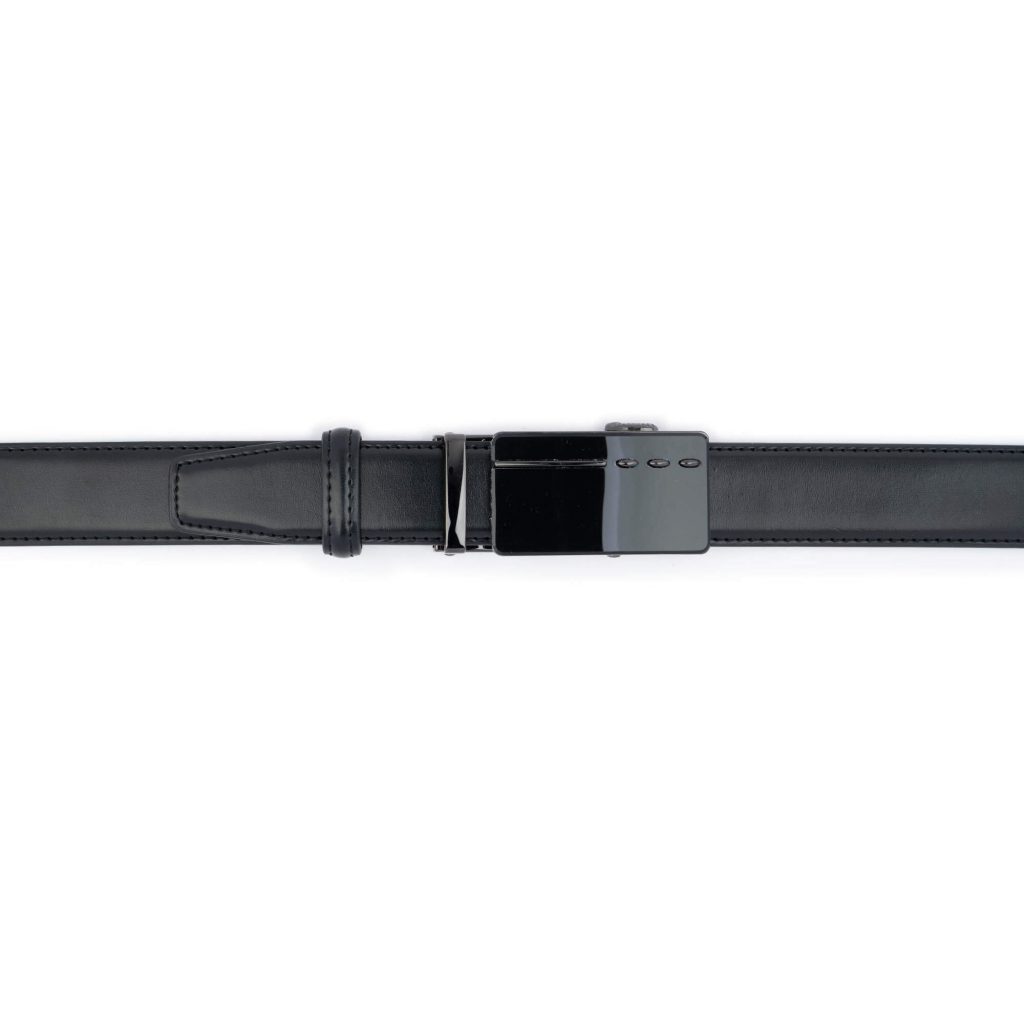 Buy Black Ratchet Vegan Belt Mens - 3.0 Cm Slide Buckle