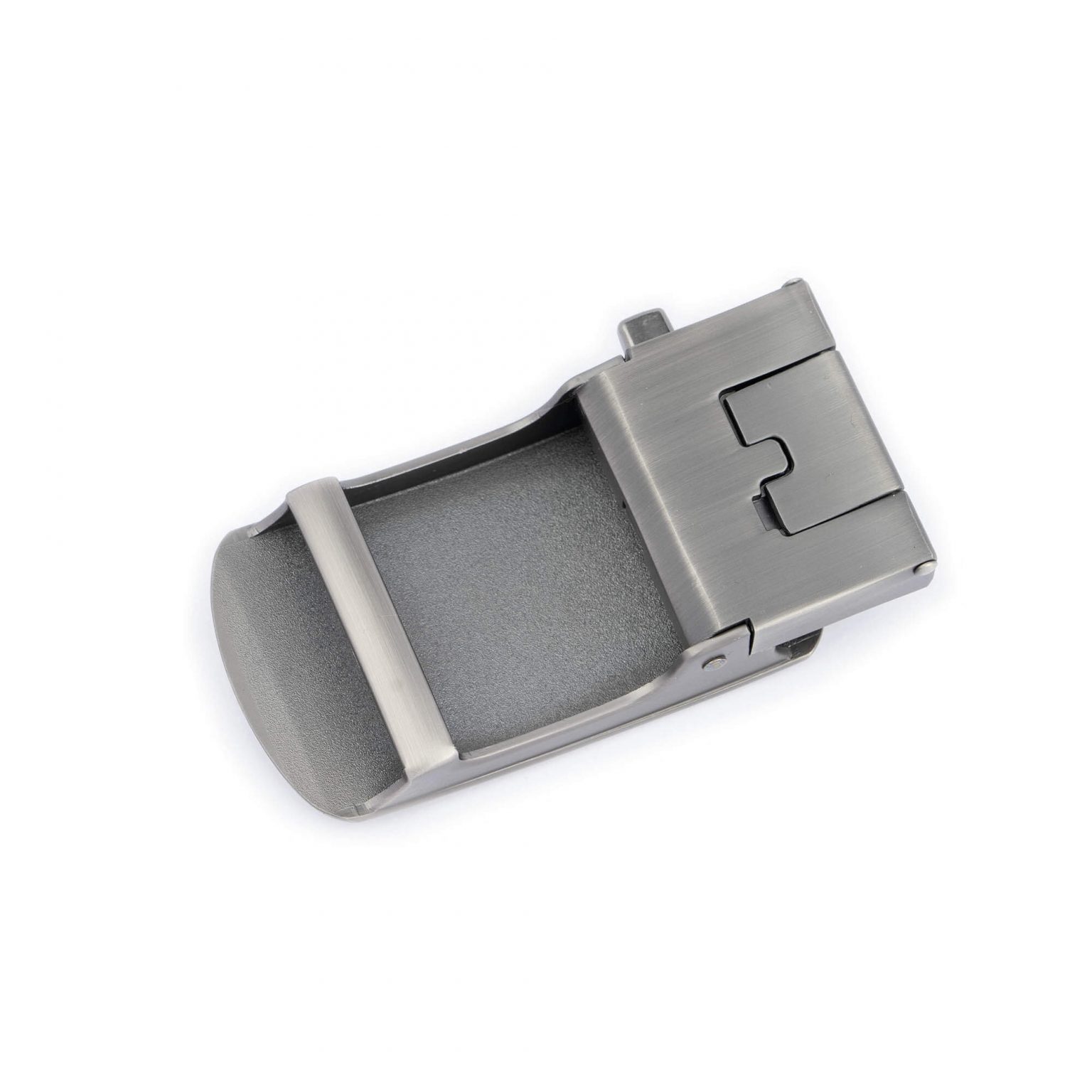 Buy Matte Gray Oval Slide Belt Buckle Replacement | LeatherBelts