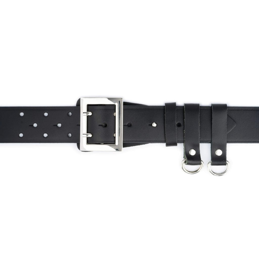 Buy Police Duty Belt - Black Genuine Leather - LeatherBeltsOnline.com