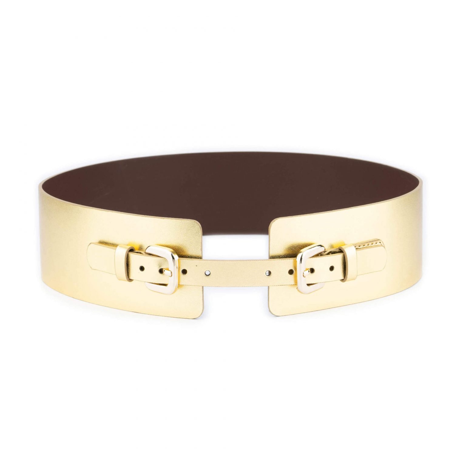 Womens Waist Gold Corset Belt | Genuine Leather