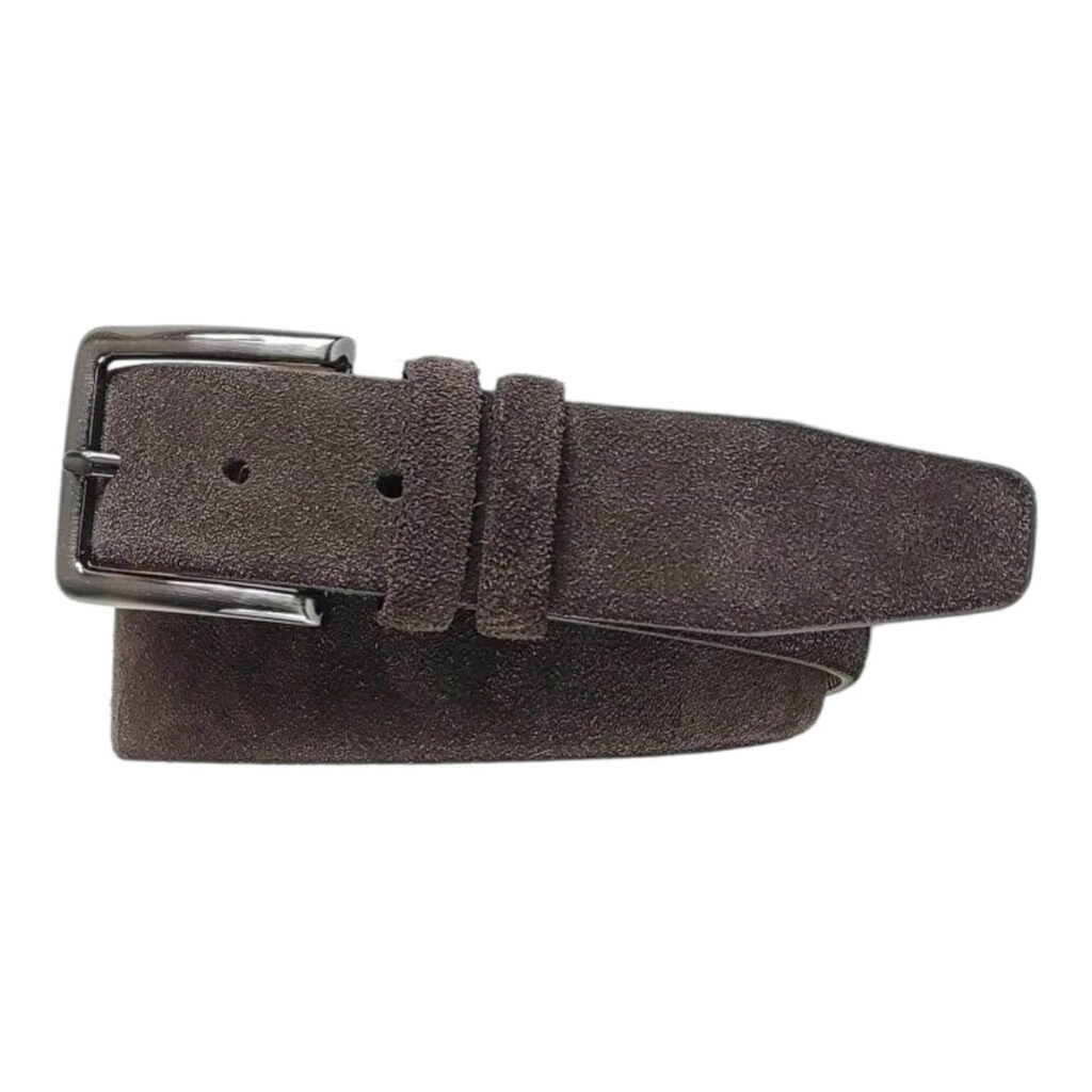 Buy Dark Coffee Brown Suede Belt - Top Quality Leather ...