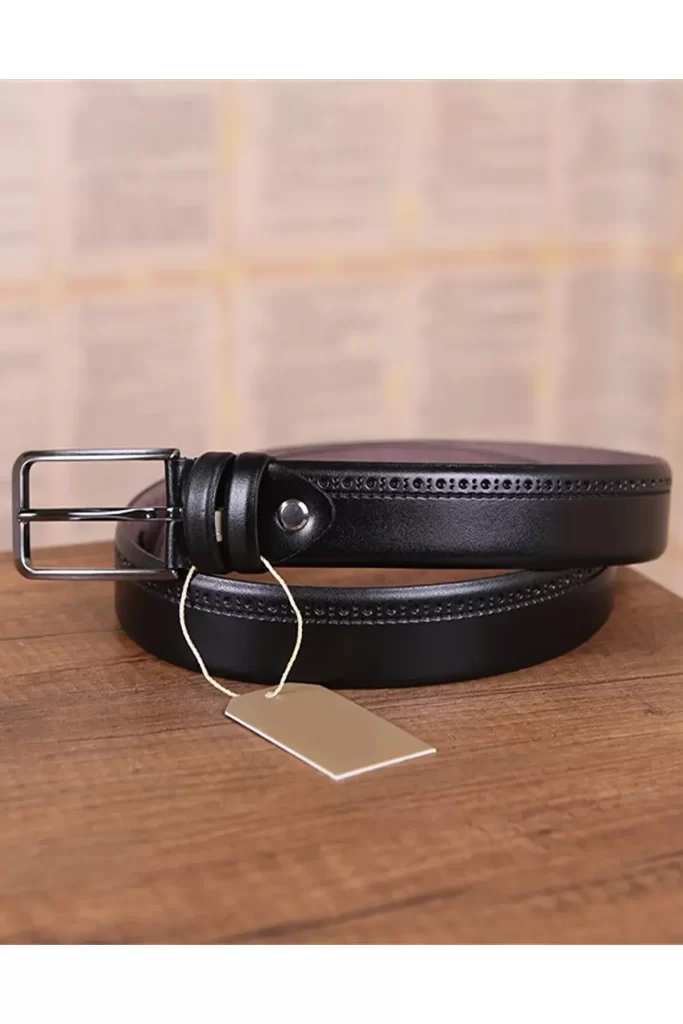 Buy Black Nice Belt For Mens Suit - LeatherBeltsOnline.com