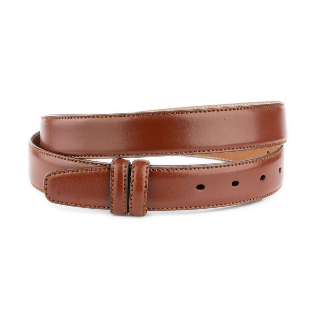 Buy Mens Belt Strap Medium Brown Leather - LeatherBeltsOnline.com