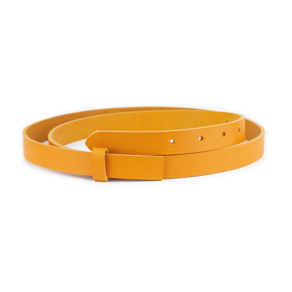 Buy Spectra Yellow Belt Leather Strap Replacement For Buckles 2.0 Cm ...