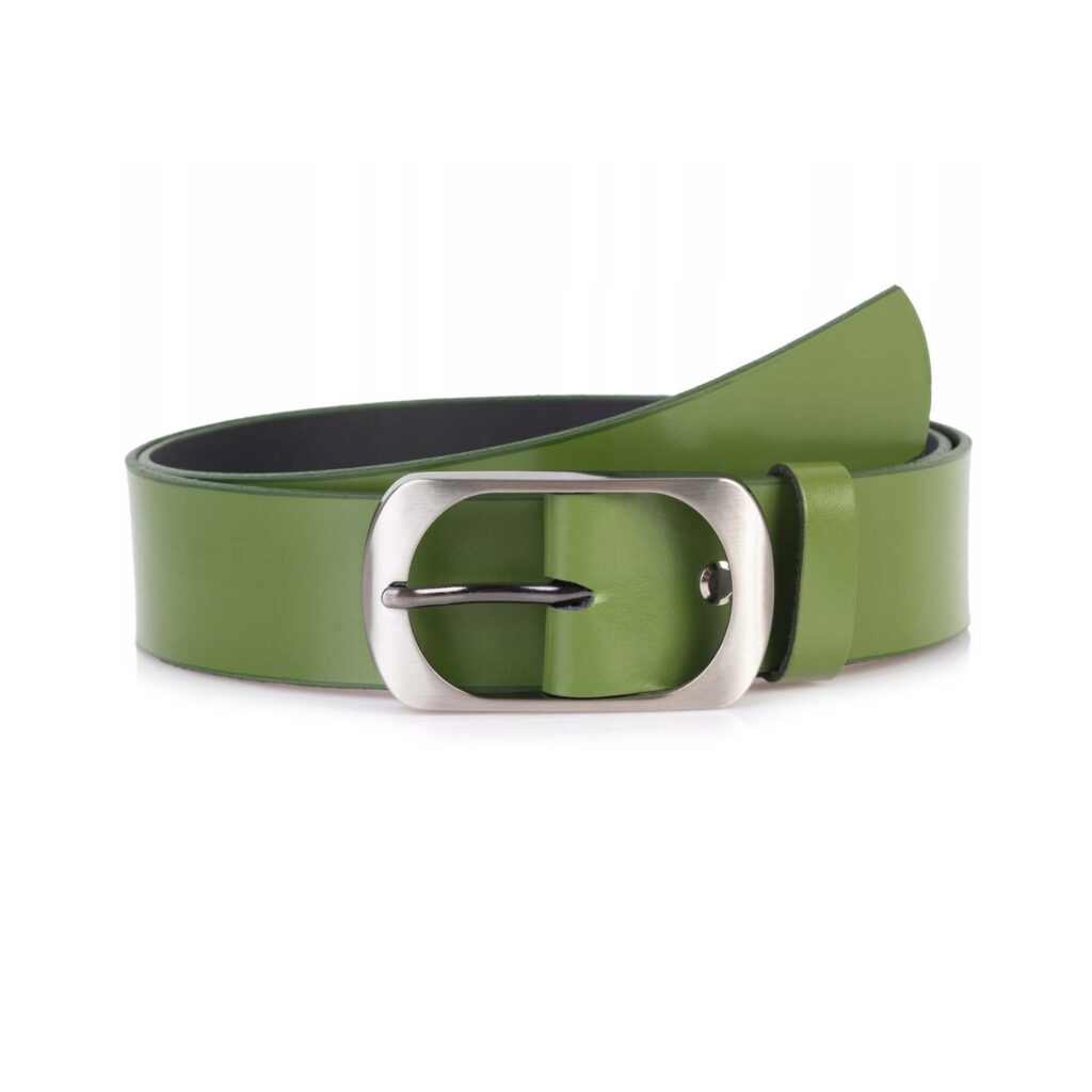 Buy Light Green Womens Belt For Jeans Genuine Leather ...