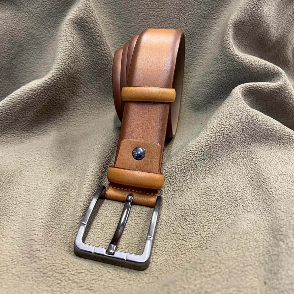 Buy Mens Tan Belt For Jeans Wide 4.0 Cm - LeatherBeltsOnline.com
