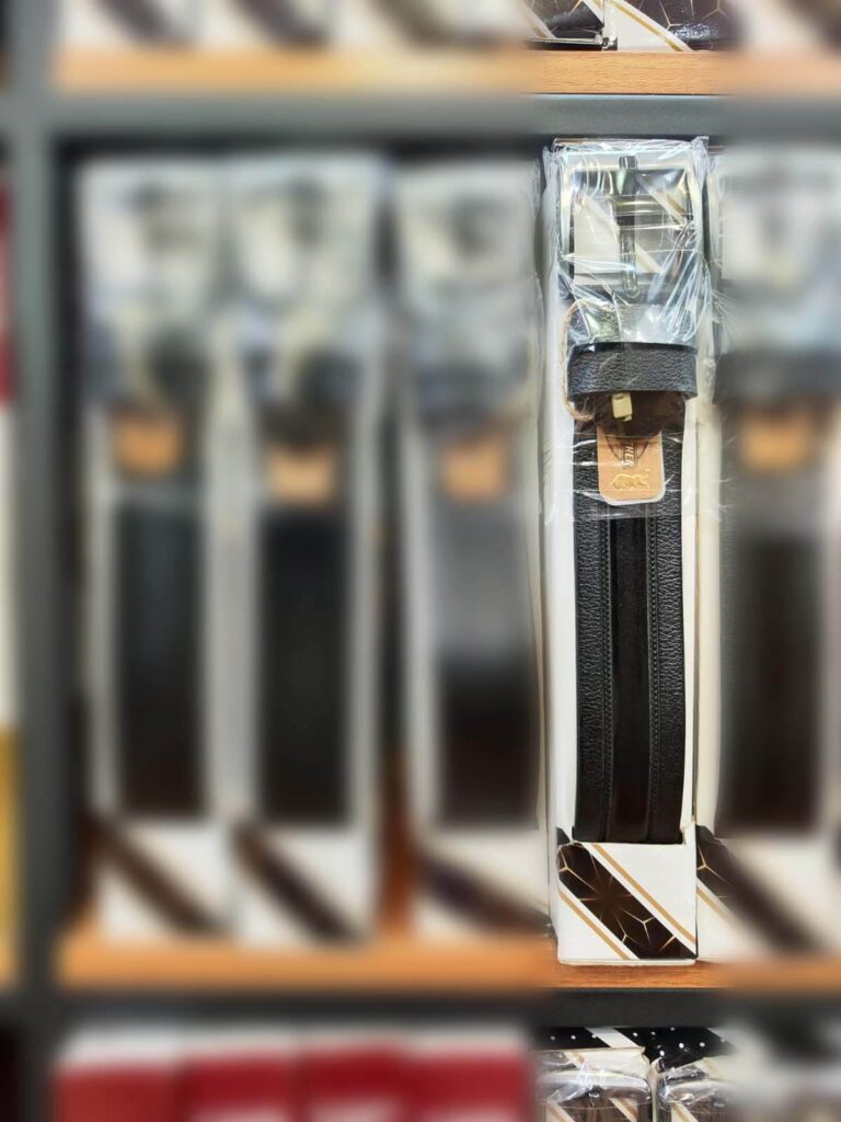 Buy Black Buffalo Leather Belt With Suede Strip - LeatherBeltsOnline.com