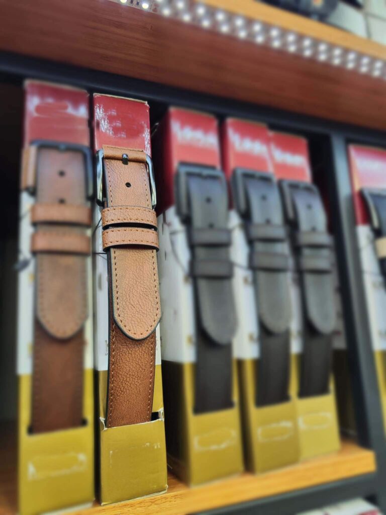 Buy Tan Mens Denim Belt With Coated Buckle - LeatherBeltsOnline.com