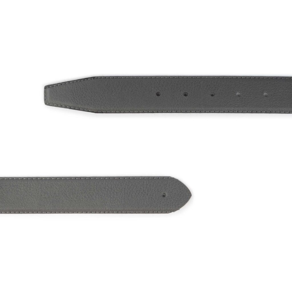 Buy Gray Vegan Belt Strap Replacement Grain Texture ...