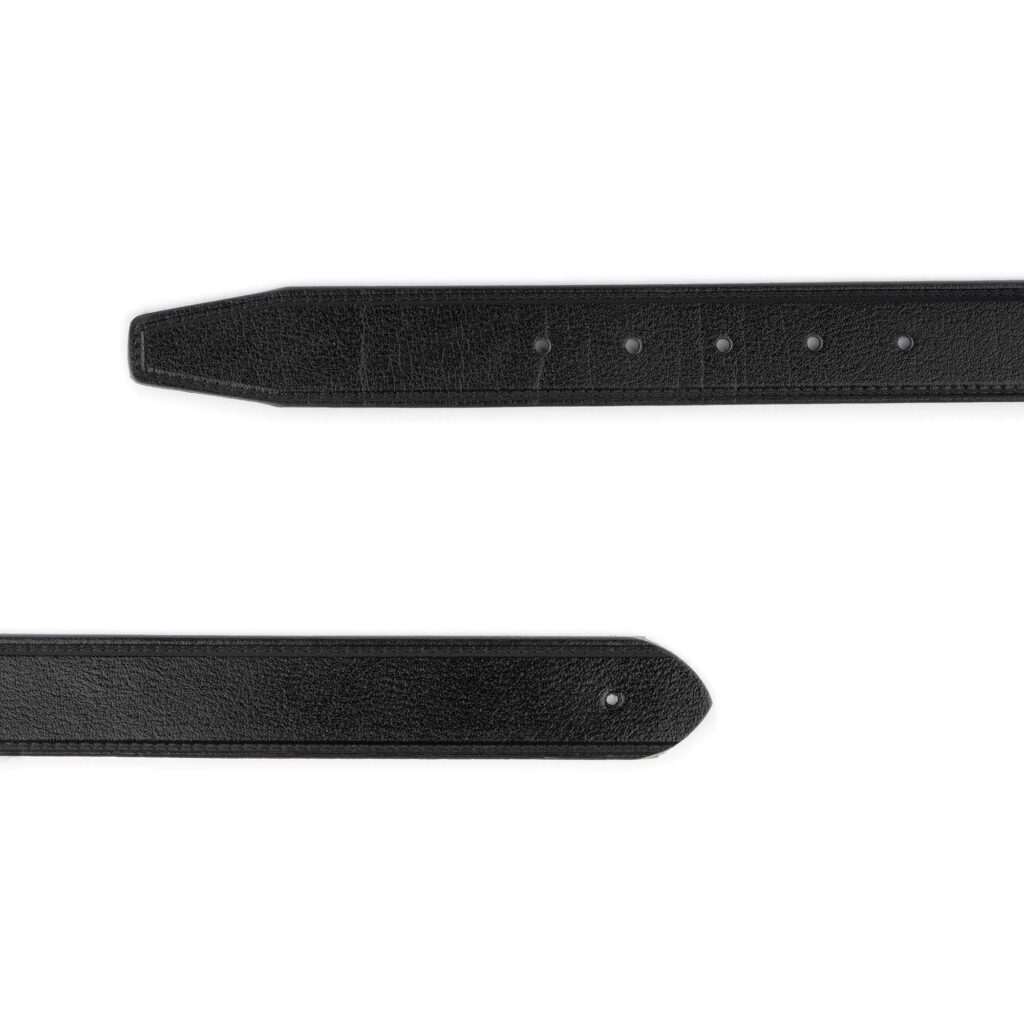 Buy Black Belt Leather Strap For Custom Buckles - LeatherBeltsOnline.com