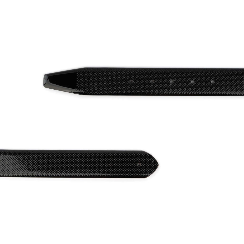 Buy Mens Belt Strap Dotted Black Patent Leather - LeatherBeltsOnline.com