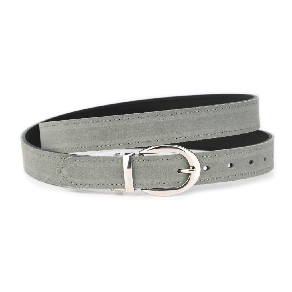 Buy Ladies Reversible Belt Gray - LeatherBeltsOnline.com