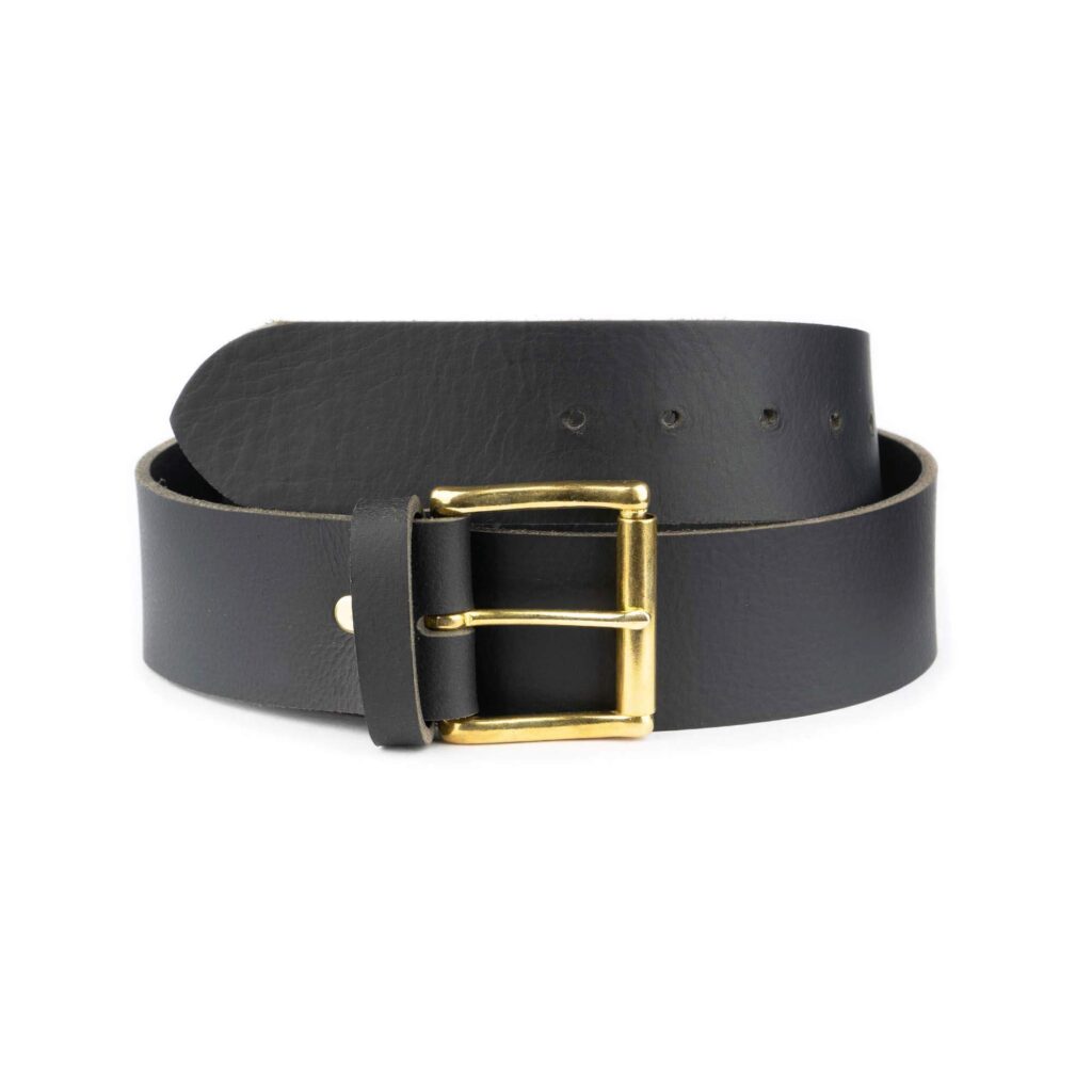 Buy 2 Inch Belt With Brass Buckle Full Grain Leather ...