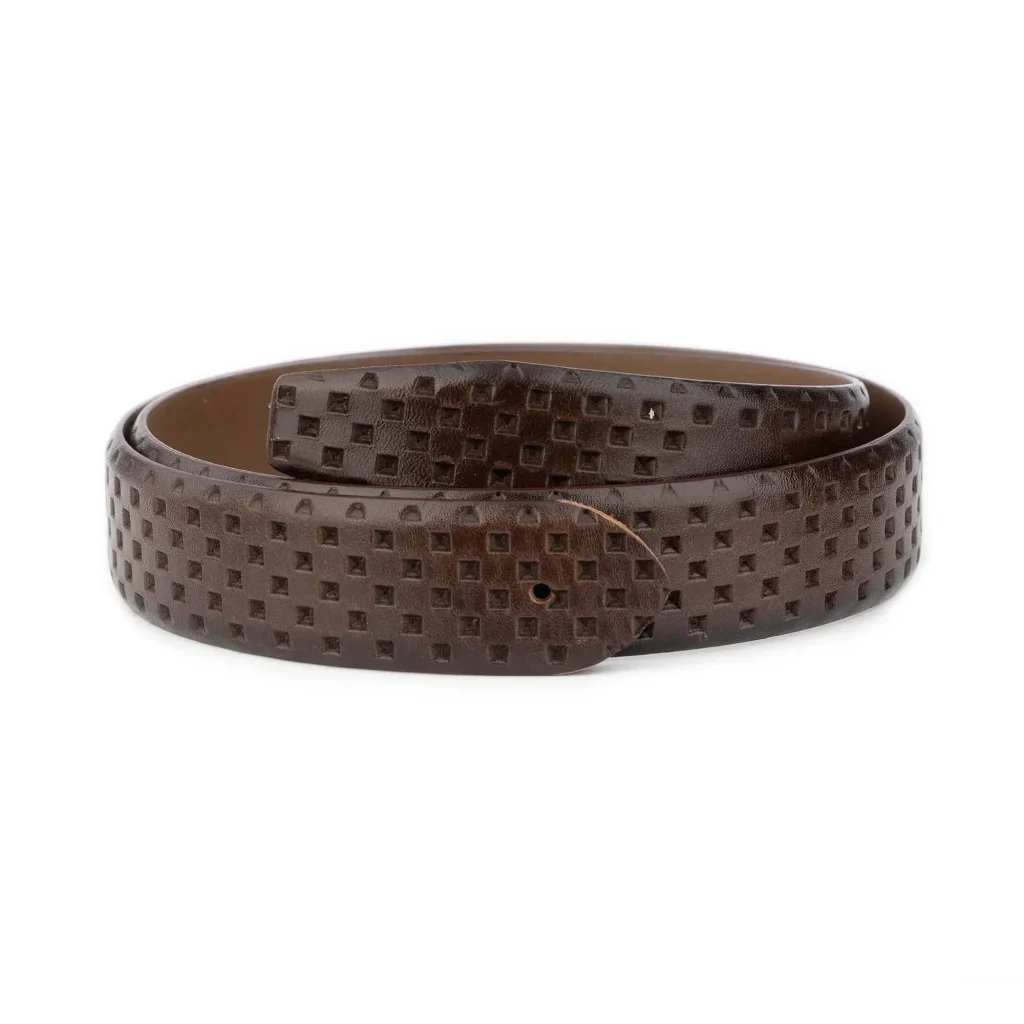 Buy Dark Brown Belt Leather Strap Replacement Laser Cut Squares ...