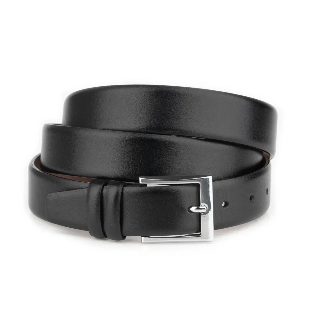 Mens 56 Inch Belt Big And Tall - Black Leather